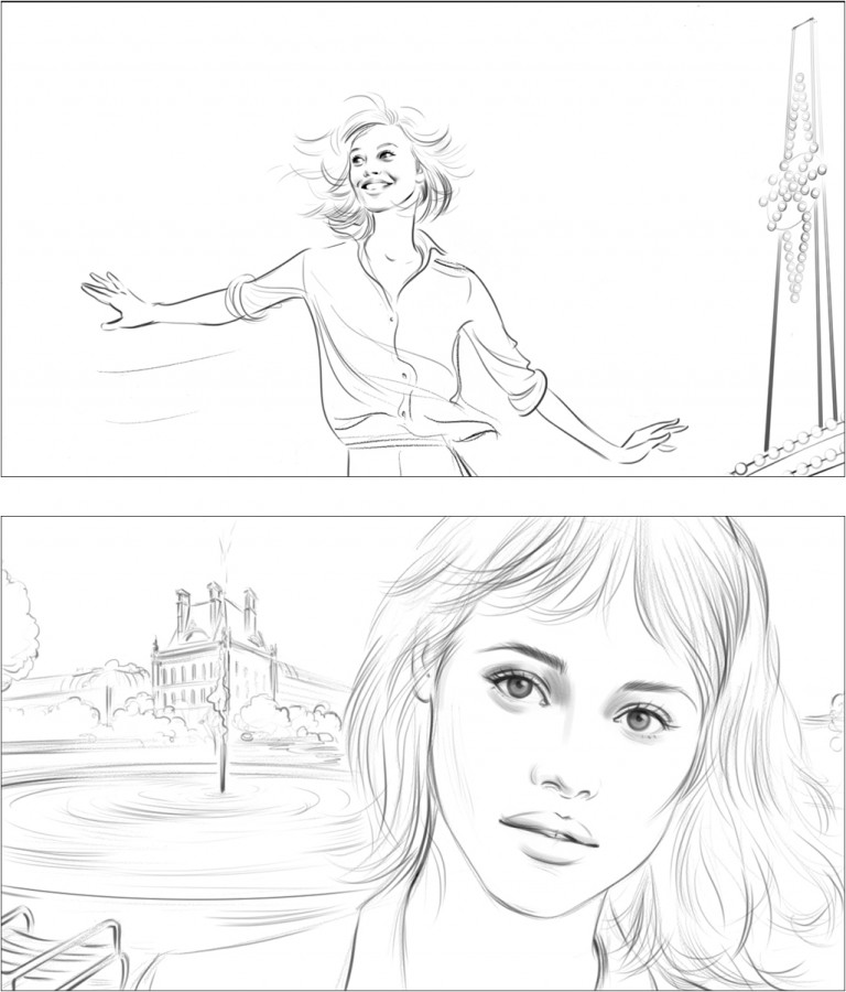 Gemma : b & w storyboard | Caroline Maréchal