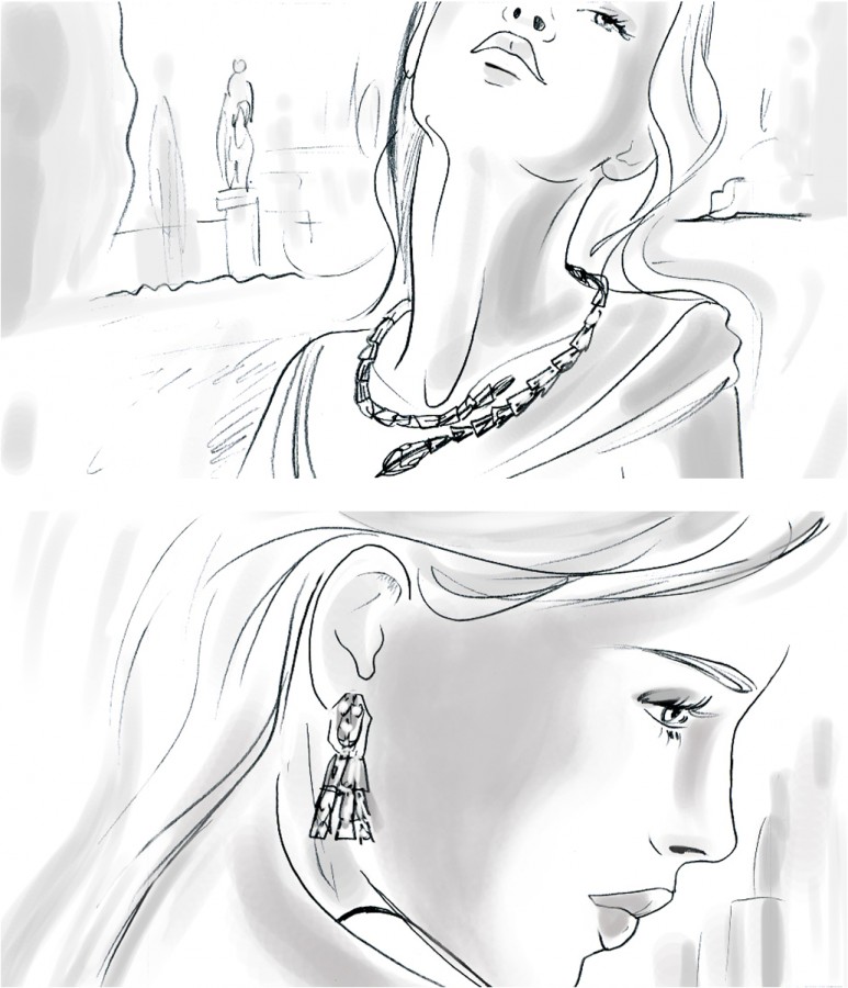 : b & w storyboard | Caroline Maréchal